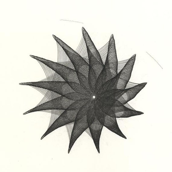 Original Art Black Hole Anomaly Ink Drawing by ParametricDrawing