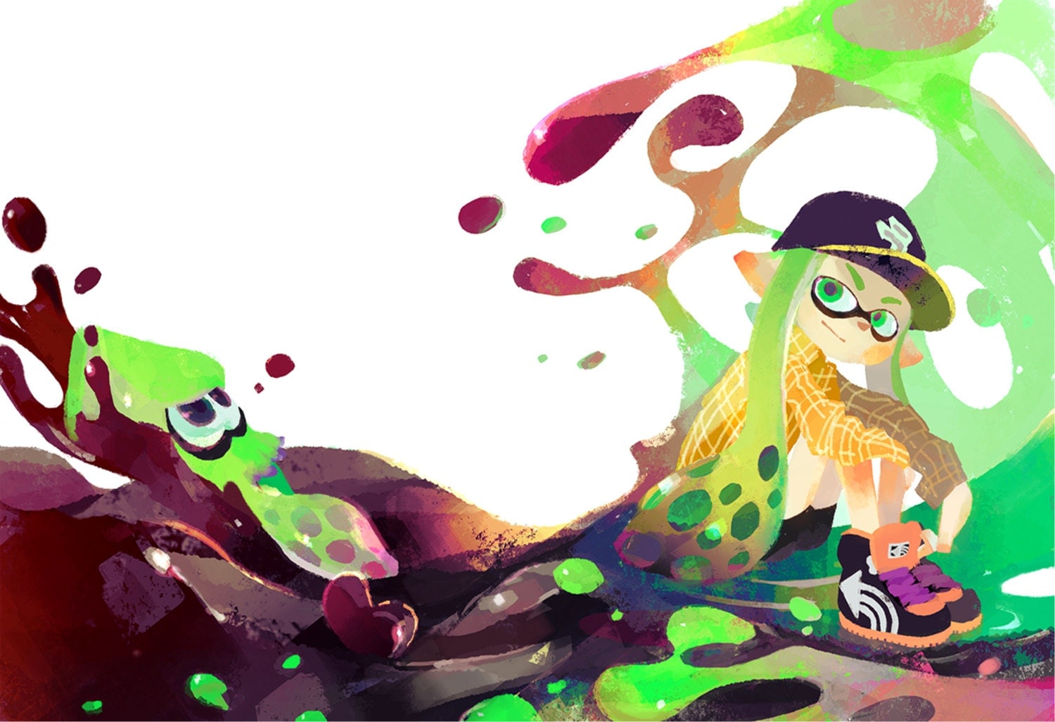 Splatoon Green Poster 13x19