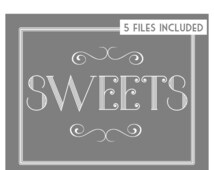 Popular items for sweets sign on Etsy