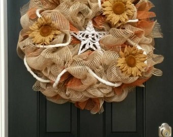 Jute rope wreath | Etsy