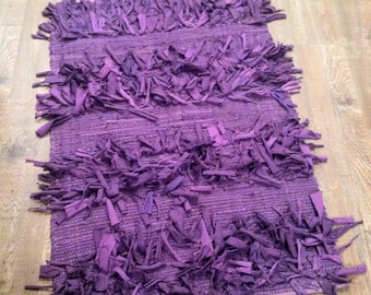 Passionate Purple Boho/ Gypsy Rag Rug