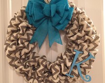Popular items for burlap and teal on Etsy