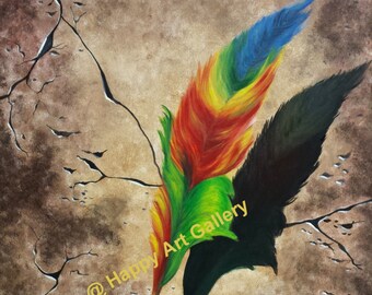 Feather still life | Etsy