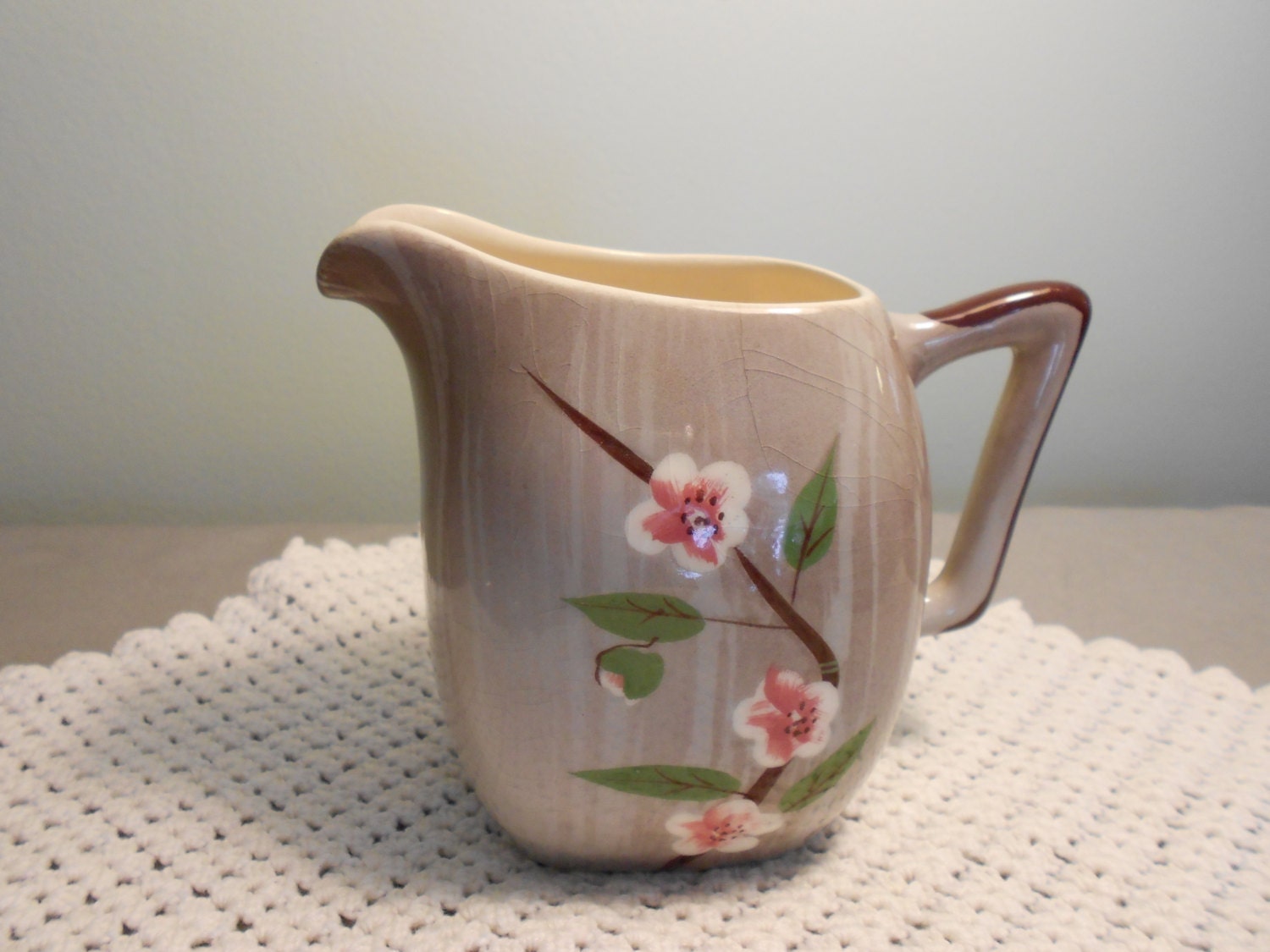 Weil Ware Birchwood Pattern Mid Century Cream Pitcher Made in ...