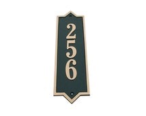 Aluminum or Brass Vertical Address Plaques House Numbers ** Made in the ...