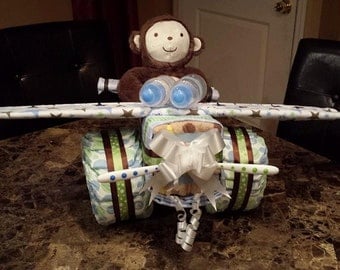 Airplane diaper cake /F18 figher jet diaper cake