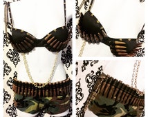 Army Bullet EDM Rave Outfit