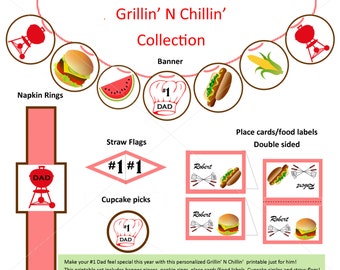 Grillin chillin sign | Etsy