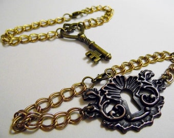 Unique lock and key jewelry related items | Etsy