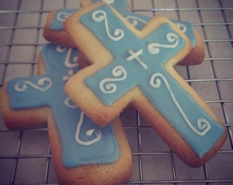 Items similar to Cross Cookies on Etsy
