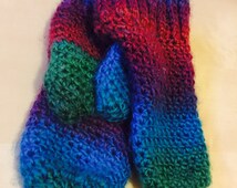 Popular items for rainbow mittens on Etsy