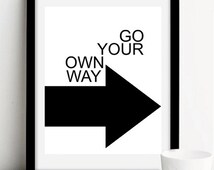Popular items for go your own way on Etsy