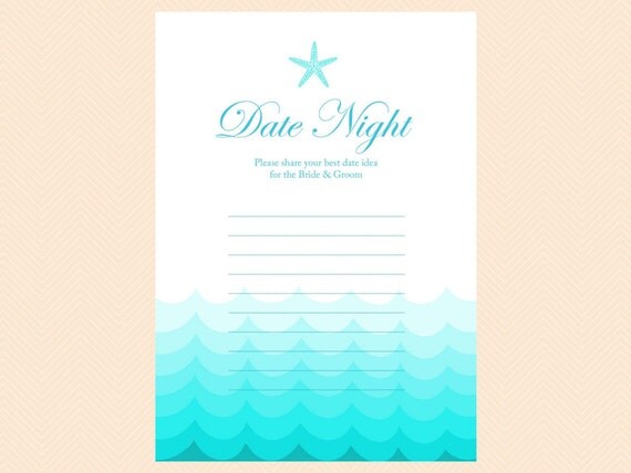 Date Night Idea Cards Date Ideas for couple by MagicalPrintable
