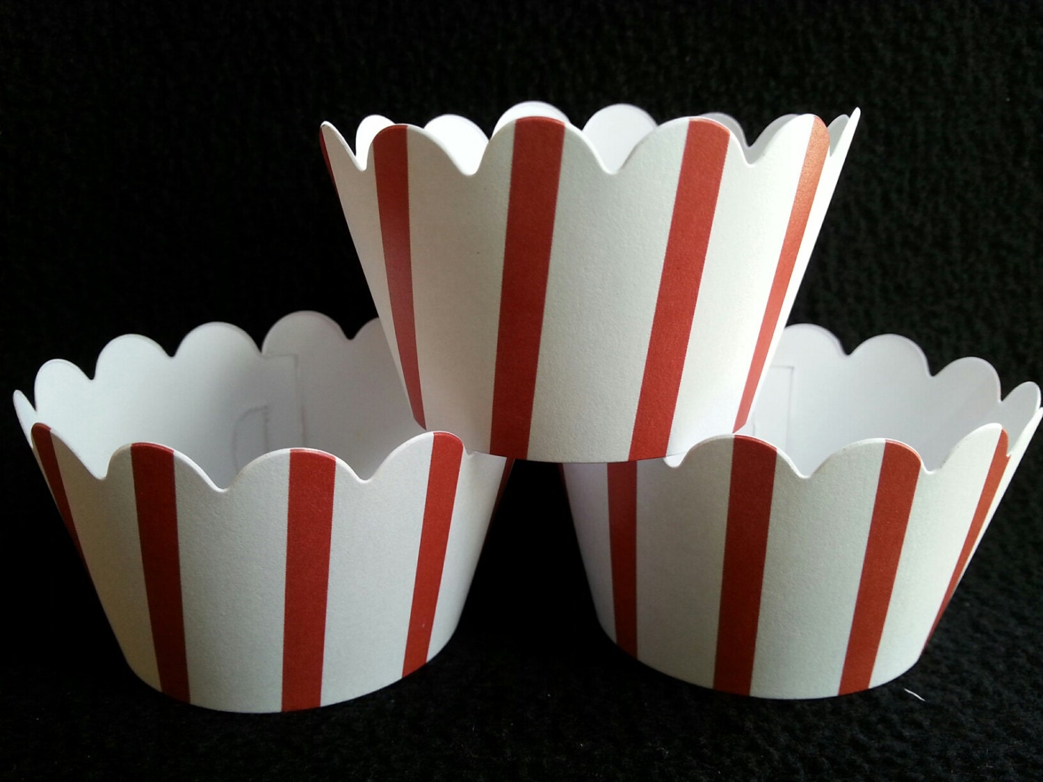 Custom Popcorn Box Cupcake Wrappers 12