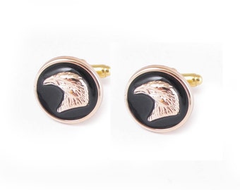 Popular items for eagle cufflinks on Etsy