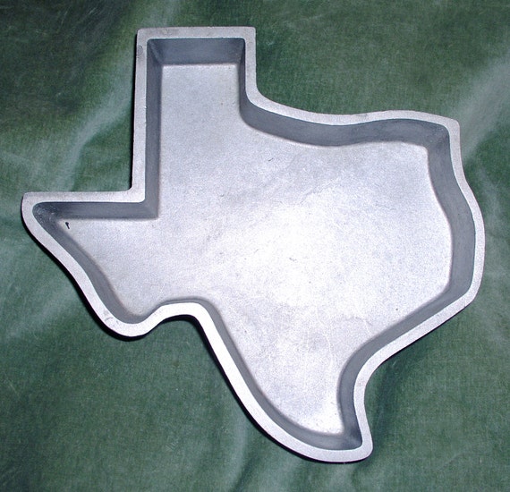 Vintage Texas Cake Bake Pan State Shaped Baking Pan of Heavy