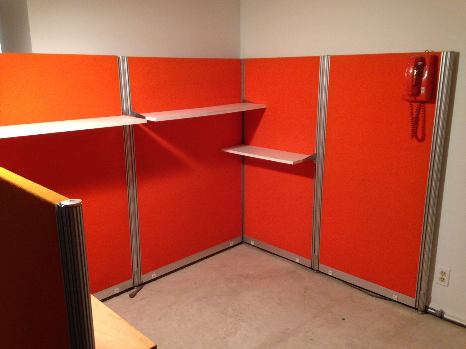 Extremely Rare Herman Miller 1960s Orange Cubicle MAD MEN Mid-Century ...