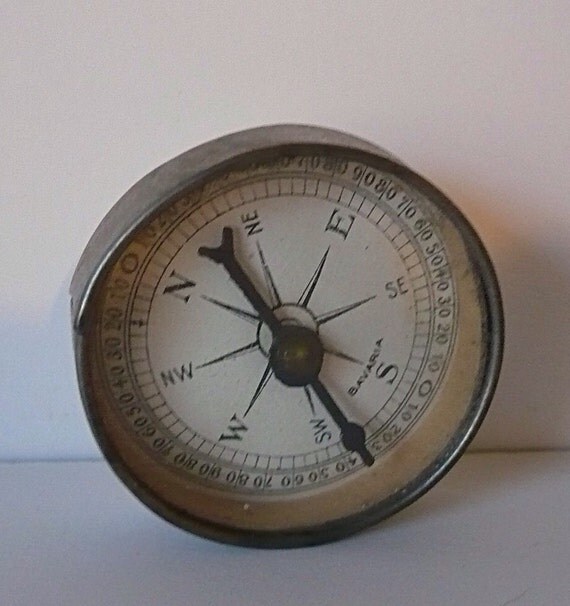 Vintage Cracker Jack Tin Compass Toy by VintageReinvented on Etsy
