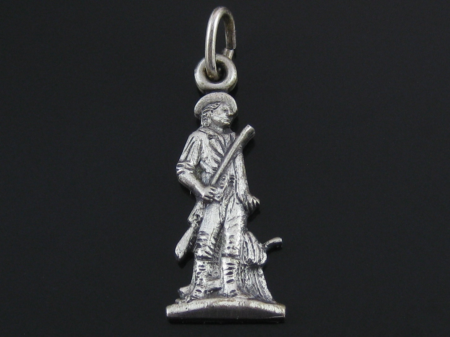Vintage Sterling Silver Minute Man Charm April 19th 1775 ...