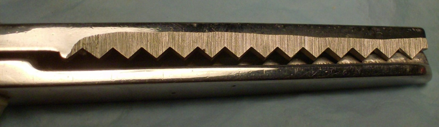 Vintage Zig Zag Shears Crafting Hemming Cutting Scissors 7″ Heavy Duty ...