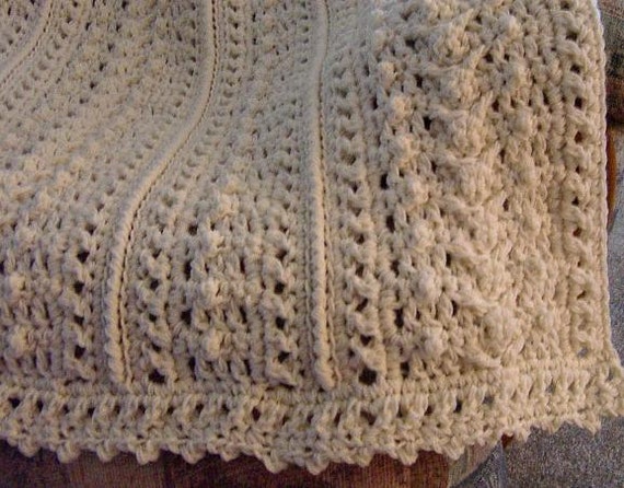 Pattern Only Weekender's Aran Fisherman Crochet afghan