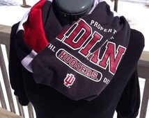 Indiana University Recycled T Shirt Infinity Scarf