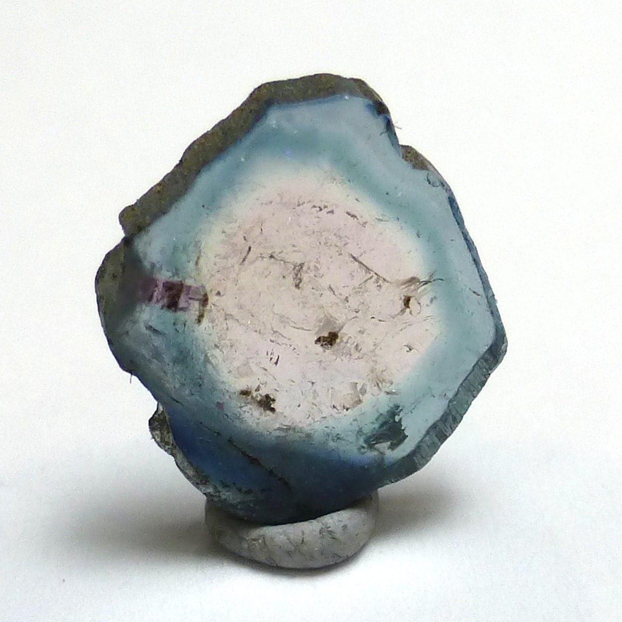 Blue Tourmaline Cabochon Rare Indicolite Slice Natural Blue