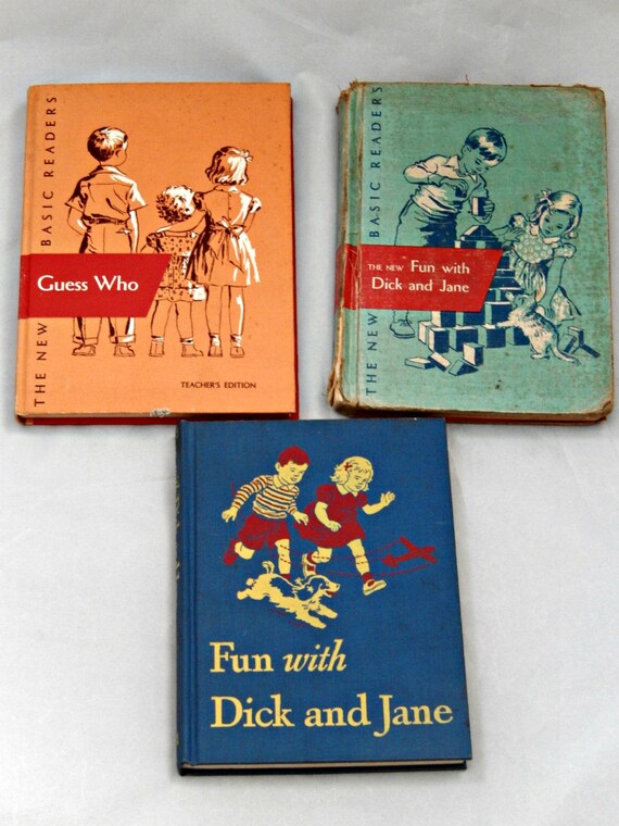 Dick and Jane Books..See Sally See Spot Run by StephisWhimseys
