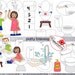 Teaching Action Verbs Clipart & Digital Flashcards: Digital