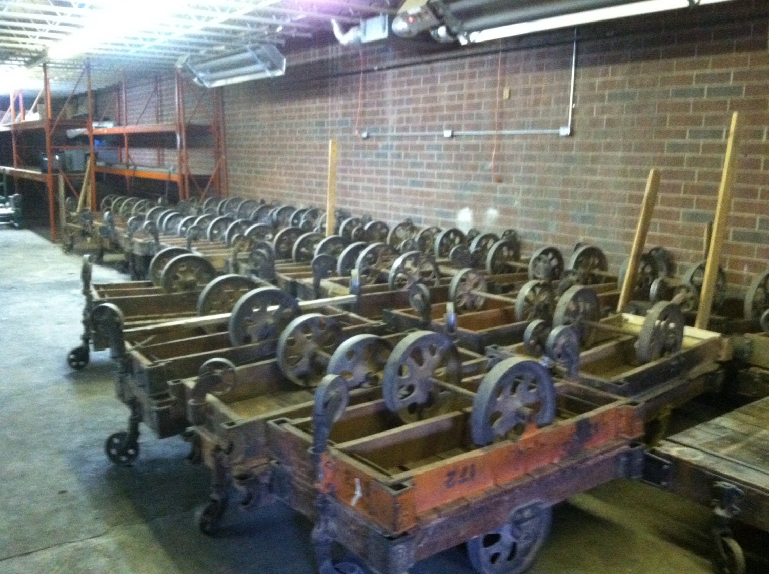 Authentic Original Lineberry Industrial/Railroad/Factory Cart/ Bench ...