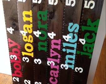 Unique kids measuring stick related items | Etsy