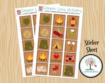 Popular items for camp stickers on Etsy