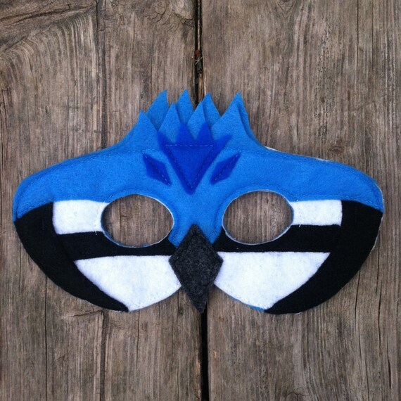 Blue Jay Mask by TreeAndVine on Etsy