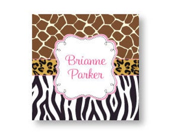 Giraffe name tag | Etsy