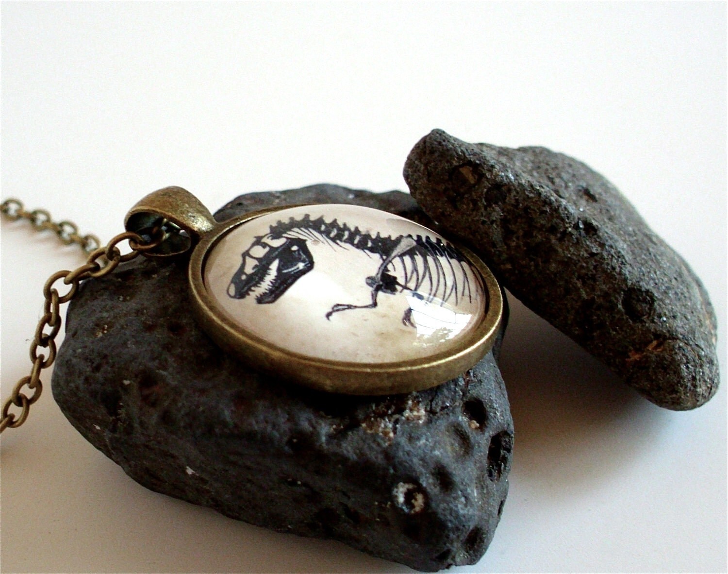Dinosaur Necklace T Rex Necklace by TheLysineContingency on Etsy
