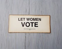 Popular items for women suffrage on Etsy