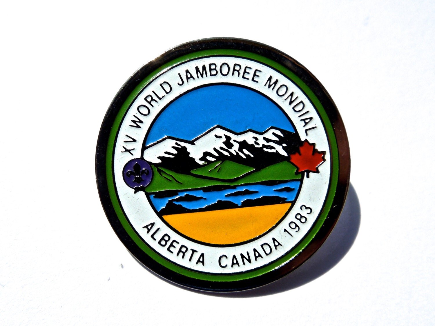 VINTAGE: Collectors Boy Scouts Pin – 1983 XV World Jamboree Mondial ...