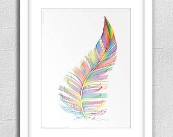 Unique tribal feather art related items | Etsy