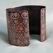 Decorative Snow Leopard cuff vintage design leopard copper