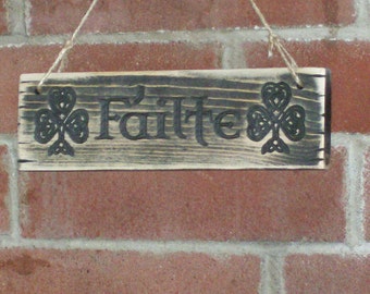 Address Sign Antique Brass Finished Double Arch Custom Carved
