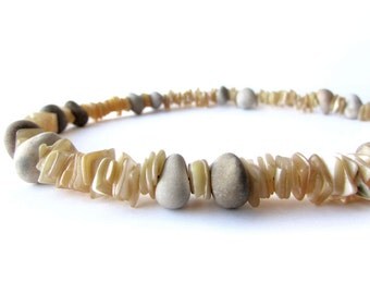 Black shell necklace for men men's jewelry by AuthenticMen