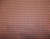 Unique coca cola fabric related items | Etsy