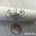 Sterling Silver Ring Adjustable Ring Swirl Hammered Texture