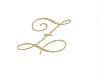 Cursive letter z | Etsy