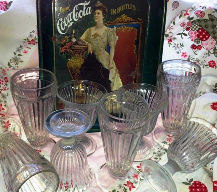 Vintage 1920s Depression Soda Fountain Glassware – Haute Juice