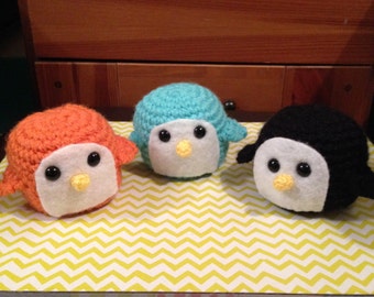 Micro Miniature Penguins Mini Tiny Crochet Penguin Amigurumi