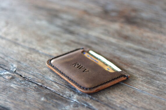 Sleeve Wallet PERSONALIZED WALLET - Front Pocket Double Sleeve Wallet ...
