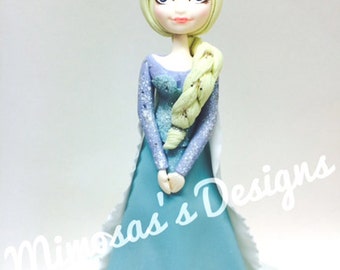 Queen Elsa cake topper. Frozen Cake Topper. Elsa Cake topper. Frozen ...
