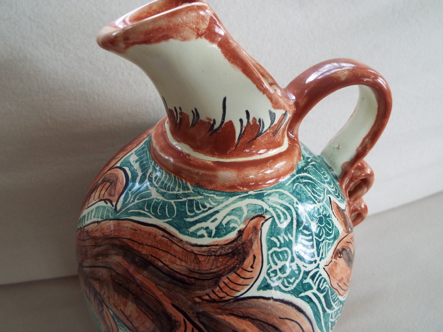 Majolica Santa Rosa Guanajuato Mexico pitcher pottery – Haute Juice