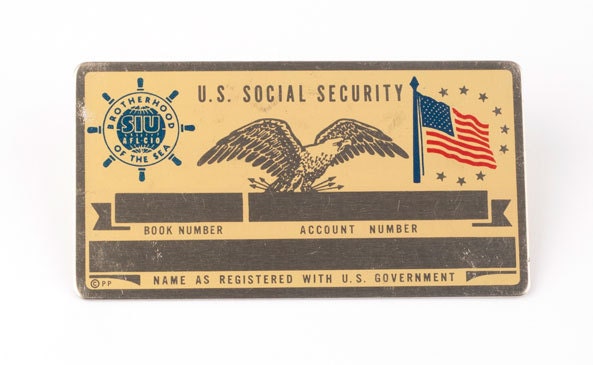 Vintage 1960's Engraveable Social Security Card by RedFishRueFish